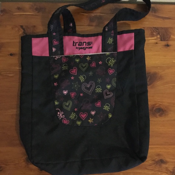 Jansport | Bags | Trans By Jansport Skull Tote Fair Condition | Poshmark